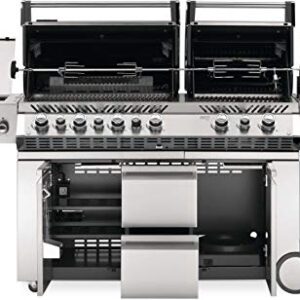 Napoleon PRO825RSBIPSS-3 Prestige PRO 825 RSBI Propane Gas Grill, sq.in. + Infrared Rear & Bottom Range Burner, Stainless Steel