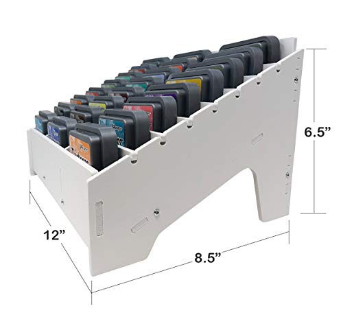 Pixiss Ink Pad Storage Holder and Stamp Pad Storage for Distress Oxide Ink and Others Sits Horizontal or Vertical - Stores 24 Ink Pads Craft Storage Organizer