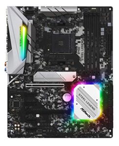 asrock b450 steel legend socket am4/ amd promontory b450/ ddr4/ quad crossfirex/ sata3&usb3.1/ m.2/ a&gbe/atx motherboard