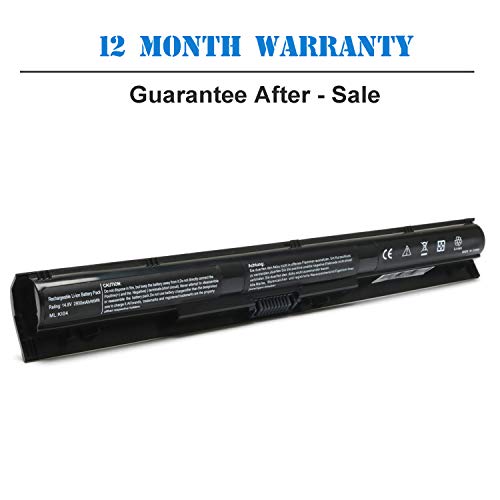 800049-001 KI04 Laptop Battery for HP Pavilion 17-G 15-AB 14-AB Series 17-g121wm 17-g122ds 17-g119dx 17-g113dx 17-g102tx 17-g103dx 15-an050nr 15-ab038tx 15-ab157nr 15-ab292nr 14-ab006tu[2600mAh 14.8V]