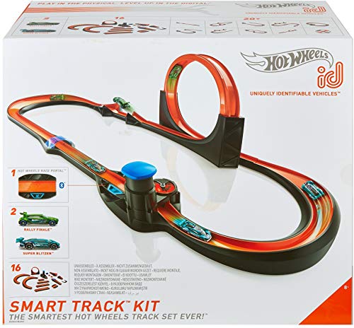 Hot Wheels id Smart Track Measures Speed Counts Laps Uniquely Identifiable Vehicles Ages 8 and Older