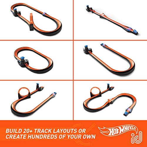 Hot Wheels id Smart Track Measures Speed Counts Laps Uniquely Identifiable Vehicles Ages 8 and Older