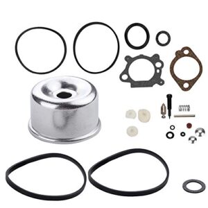 leopop 498260 carburetor float bowl gasket for 796611 493762 493640 398191 492495 20-141-1 20-141 lawn mower overhaul kit w seal o ring gasket