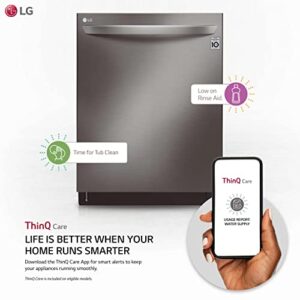 LG LDT7808BD 42dB Black Stainless Top Control Dishwasher