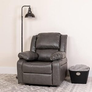 Flash Furniture Harmony Series Gray LeatherSoft Recliner