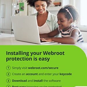 Webroot Internet Security Plus | Antivirus Software 2023 |3 Device | 2 Year Download for PC/Mac/Chromebook/Android/IOS + Password Manager