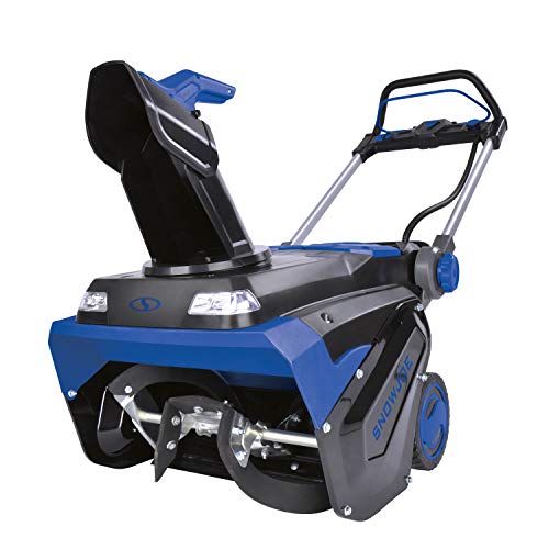 Snow Joe ION100V-21SB-CT 21-Inch 100-Volt Max 5Ah Brushless Lithium-iON Cordless Snow Blower, Blue/Black