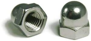 3/8"-24 acorn cap nuts, 18-8 stainless steel, plain finish, qty 25 - by fastener depot, llc