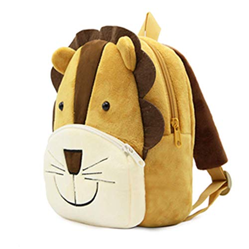 Rekome Cute Animal Backpack, Cartoon Toddler Bag for 3-6 Years Kids, Gift for Kindergarten Kids (Lion)