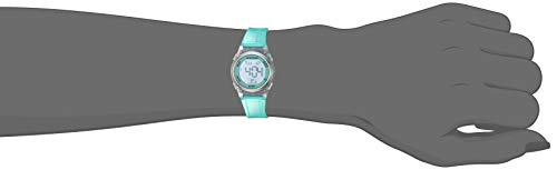 Armitron Sport Women's 45/7102TTL Digital Chronograph Translucent Matte Teal Resin Strap Watch