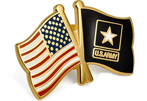 USA Flag/U.S. Army Flags Lapel Pin