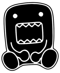 jdm domo kun - sticker graphic - auto, wall, laptop, cell, truck sticker for windows, cars, trucks