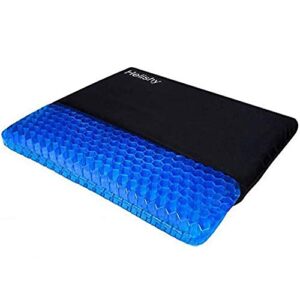 gel seat cushion - non-slip egg seat cushion chair pads - office chair car seat cushion for sciatica & back pain relief - coccyx cushion for home, wheelchair, computer, desk chair, truck