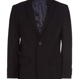 IZOD boys Bi-stretch Blazer Business Suit Jacket, Black, 14 US