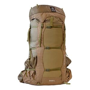 granite gear blaze 60l backpack - pottery clay/brown gingham/walleye long