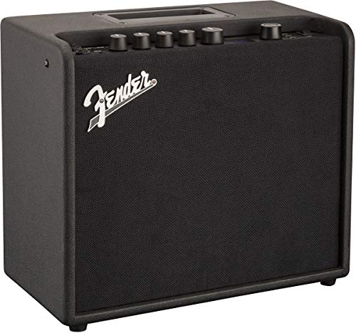 Fender Mustang LT25 Guitar Amp, 25-Watt Combo Amp, 30 Preset Effects with USB Audio Interface for Recording, 12.75Hx14.5Wx8.25D Inches, Wood, Black