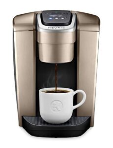 keurig k-elite single serve k-cup pod coffee maker, brushed gold