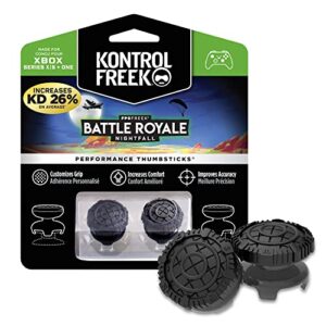 kontrolfreek fps freek battle royale nightfall performance thumbsticks for xbox one and xbox series x | performance thumbsticks | 2 high-rise convex | black