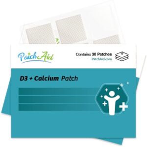 d3/calcium topical patch by patchaid - white