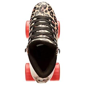 Impala Sidewalk Womens Roller Skates - Leopard/Red - Size 8