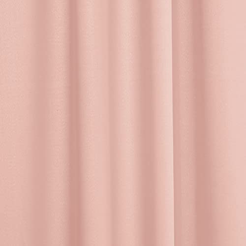 AK TRADING CO. 10 feet x 10 feet Polyester Backdrop Drapes Curtains Panels with Rod Pockets - Wedding Ceremony Party Home Window Decorations - Blush Pink (DRAPE-5x10-BLUSH)