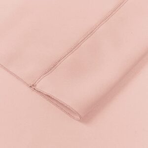 AK TRADING CO. 10 feet x 10 feet Polyester Backdrop Drapes Curtains Panels with Rod Pockets - Wedding Ceremony Party Home Window Decorations - Blush Pink (DRAPE-5x10-BLUSH)