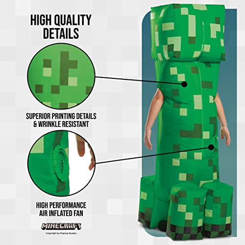 Disguise Minecraft Creeper Inflatable Costume , Green