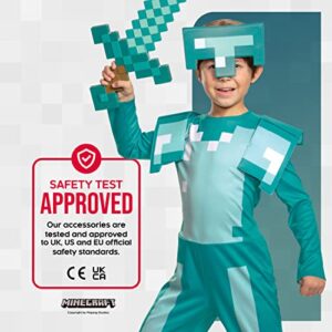 Disguise Minecraft Armor Boys' Jumpsuit Costume Blue, Small (4-6)