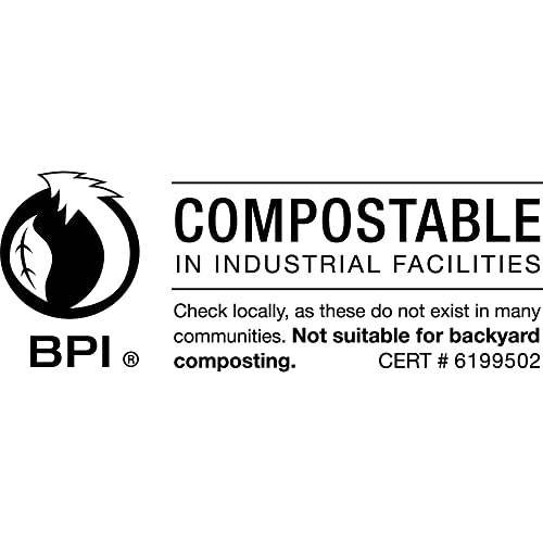 Aluf Plastics Biodegradable Compost Bags - 56 Gallon (40ct) ATSM #D6400 Approved - 100% Biodegradable for Industrial and Commercial Composting