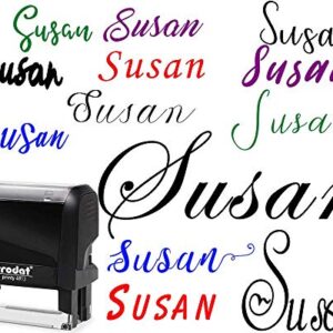 Self Inking or Wood Custom Name Signature Stamp. Pick Your Font Rubber or Wooden Customizable 1 Line 2 line 3 line Personalized Stampers