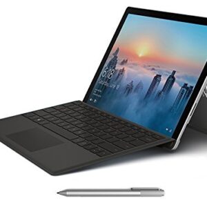 Microsoft Surface Pro 4 256GB i5 Windows 10 Anniversary with Black Type Cover Bundle (8GB RAM, 2.4GHz i5, 12.3 Inch Touchscreen ) (Renewed)