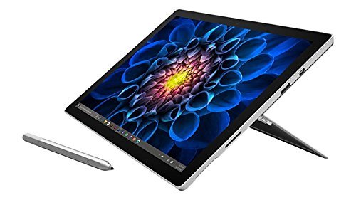 Microsoft Surface Pro 4 256GB i5 Windows 10 Anniversary with Black Type Cover Bundle (8GB RAM, 2.4GHz i5, 12.3 Inch Touchscreen ) (Renewed)