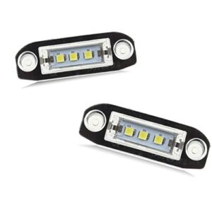 rui xin 213 2pcs white led light error free number license plate lights car number lamp for volvo s80 xc90 s40 v60 xc60 s60 v70 c70 lamp bulb kit