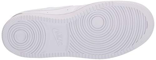 Nike Women's Court Vision Low Sneaker, White/White-White, 9 Regular US