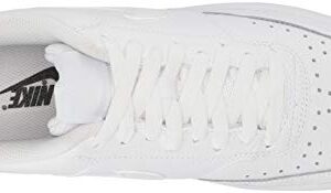 Nike Women's Court Vision Low Sneaker, White/White-White, 9 Regular US