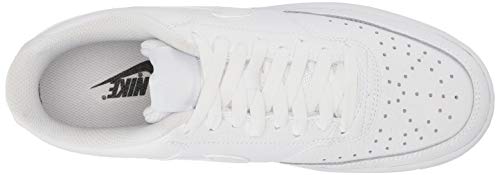 Nike Women's Court Vision Low Sneaker, White/White-White, 9 Regular US