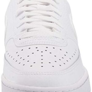 Nike Women's Court Vision Low Sneaker, White/White-White, 9 Regular US