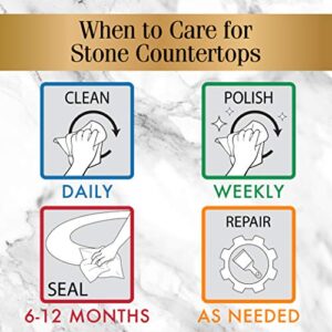 Stone Care International Quartz Cleaner and Polish - 24 Ounce (2 Pack) - Clean & Shine Your Quartz Countertops Islands and Stone Surfaces with UV Protection