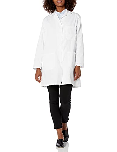 Fashion Seal Healthcare Women's Skimmer Length Lab Coat, White, Small