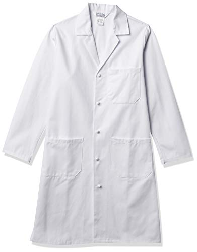 Fashion Seal Healthcare unisex adult Knot Button Lab Coat Blazer, White, Small US