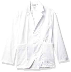 fashion seal healthcare adult's unisex consultation lab jacket, white, large