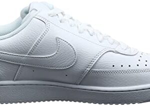 Nike Men's Court Vision Low Sneaker, White/Whiteblack, 10 Regular US