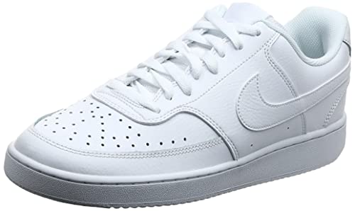 Nike Men's Court Vision LO Sneaker, White/Whiteblack, 11 Regular US