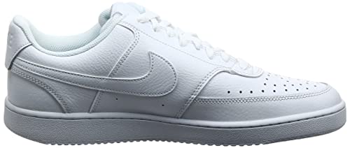 Nike Men's Court Vision LO Sneaker, White/Whiteblack, 11 Regular US