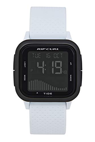 Rip Curl Men's Quartz Sport Watch with Silicone Strap, White, 22 (Model: A1139GWHI1SZ)