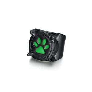 zag store cat noir glow in the dark ring (black, 9)