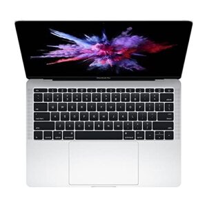 apple macbook pro retina display mpxq2ll/a , 13in laptop 2.3ghz intel core i5 dual core, 8gb ram, 128gb ssd, silver, macos mojave 10.14 (renewed)