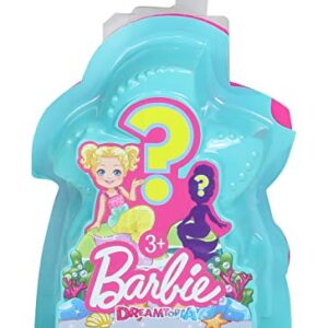 Barbie Dreamtopia Blind Pack Surprise Mermaid Dolls, 4-Inch, in Seashell, with Surprise Look, Gift for 3 to 7 Year Olds