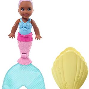 Barbie Dreamtopia Blind Pack Surprise Mermaid Dolls, 4-Inch, in Seashell, with Surprise Look, Gift for 3 to 7 Year Olds