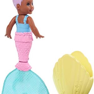 Barbie Dreamtopia Blind Pack Surprise Mermaid Dolls, 4-Inch, in Seashell, with Surprise Look, Gift for 3 to 7 Year Olds